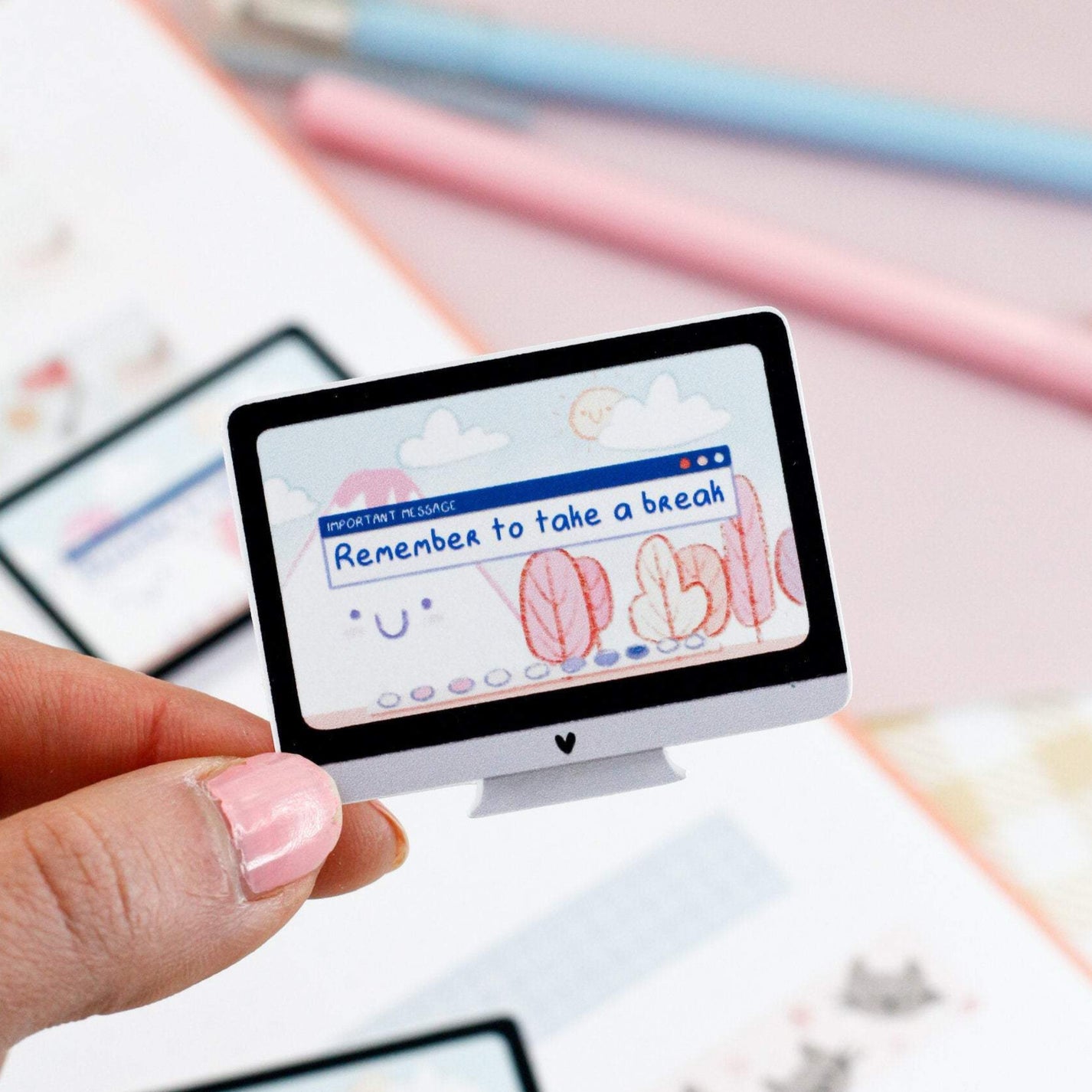 Take a break stickers - Motivational stickers - Positive affirmation s ...